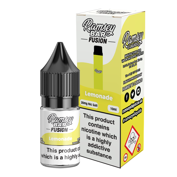 Ramsey Bar Fusion Lemonade 10ml Nic Salt – Ramsey E-Liquids